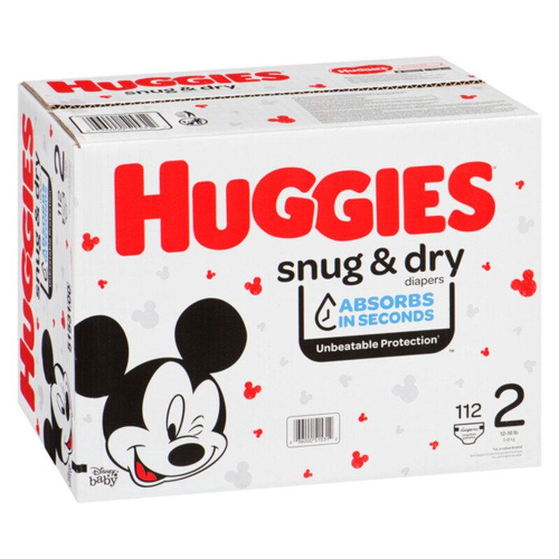 Huggies Diapers Snug & Dry Size 2 Giga 112 Count - Voilà Online ...