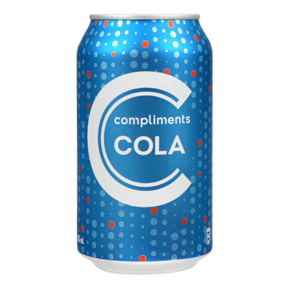 Compliments Soft Drink Blue Cola 355 ml (can) - Voilà Online Groceries ...