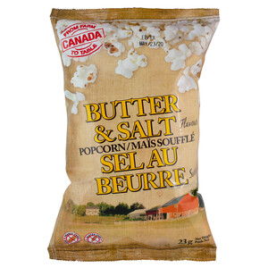From Farm To Table Popcorn Butter & Salt 23 g - Voilà Online Groceries ...