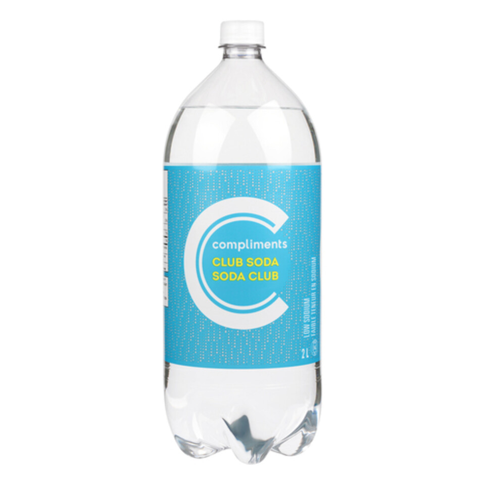 Compliments Soft Drink Club Soda Low Sodium 2 L (bottle) - Voilà Online ...