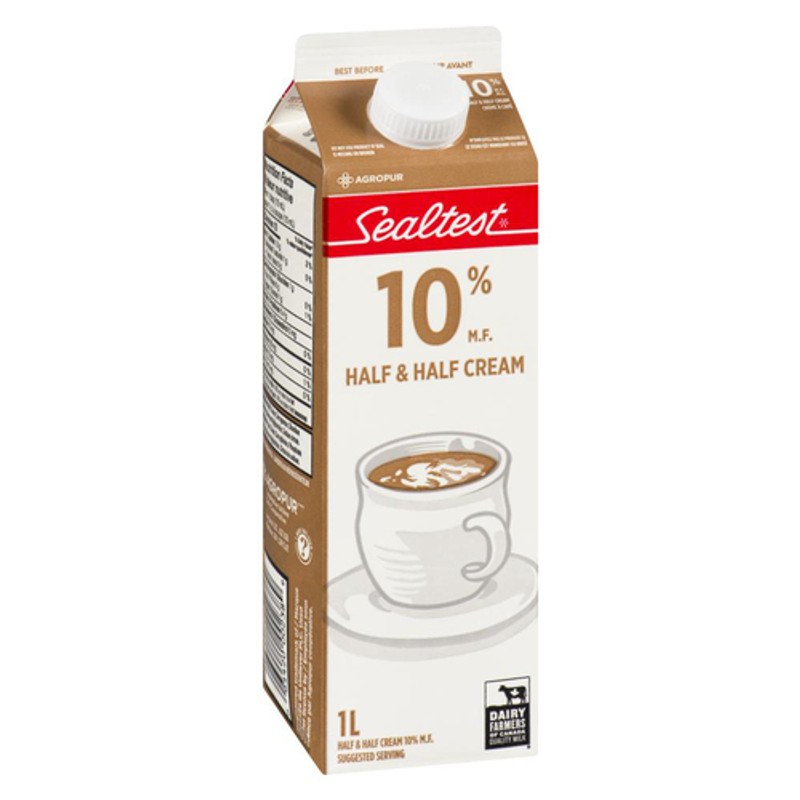 Sealtest 10% Coffee Cream Half & Half 1 L - Voilà Online Groceries & Offers