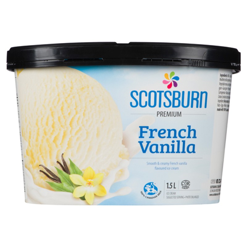 Scotsburn Ice Cream French Vanilla 1.5 L - Voilà Online Groceries & Offers