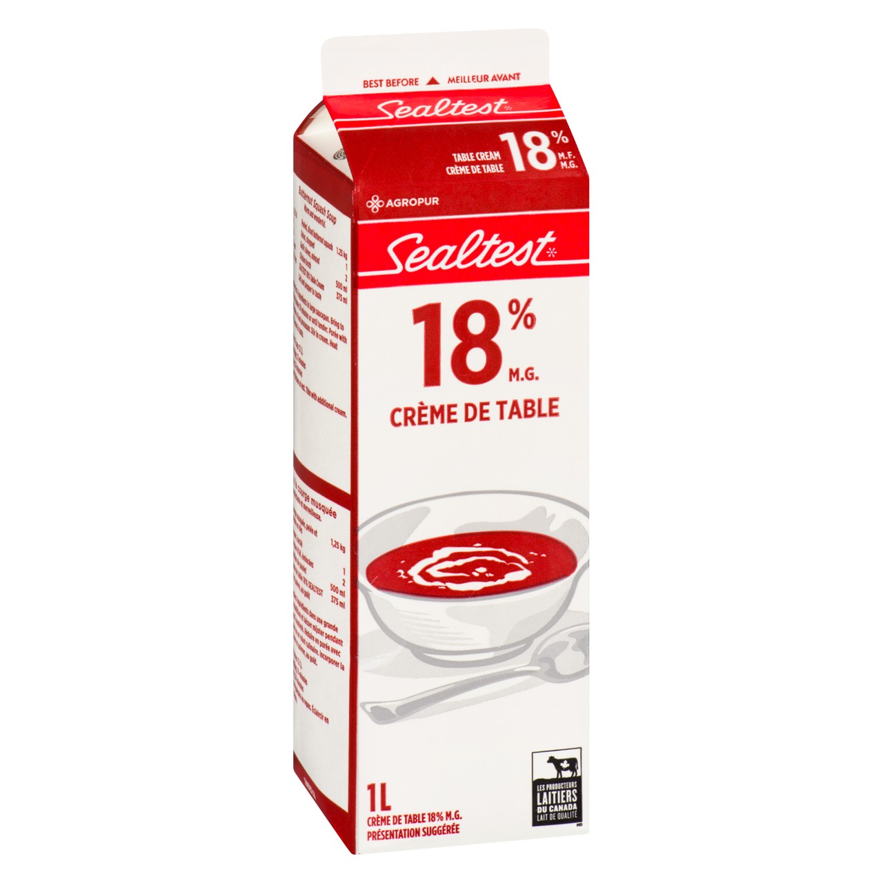 Sealtest 18% Table Cream 1 L - Voilà Online Groceries & Offers