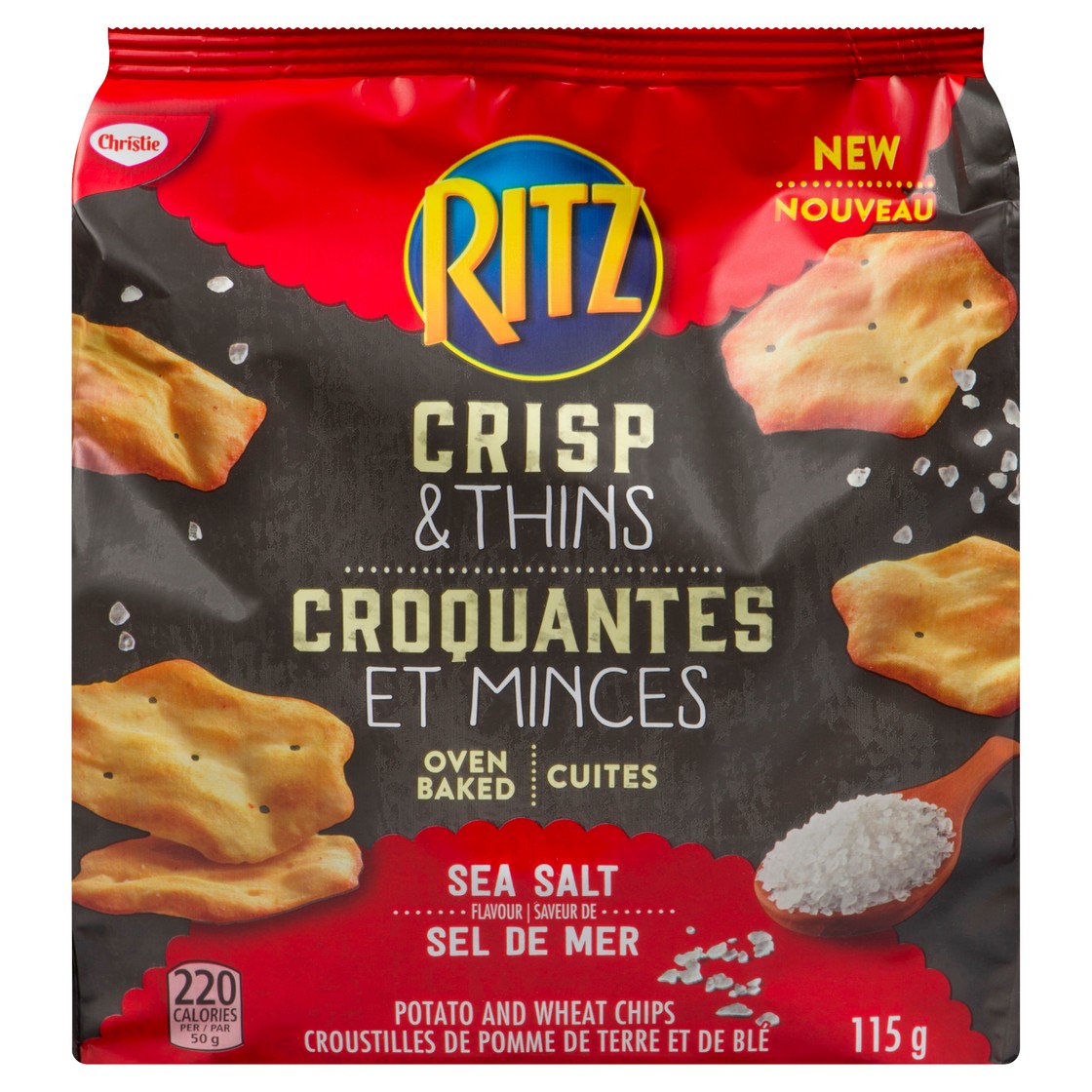 Christie Ritz Crisp & Thin Sea Salt Crackers 115 g - Voilà Online ...