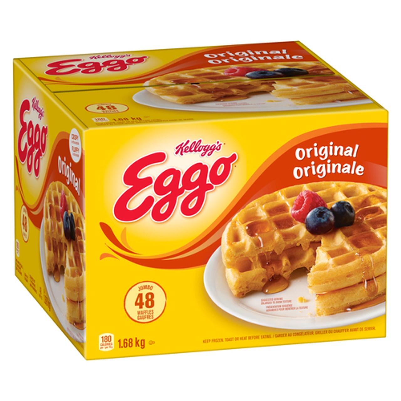 Kellogg's Eggo Frozen Waffles Original Jumbo 1.68 kg - Voilà Online ...