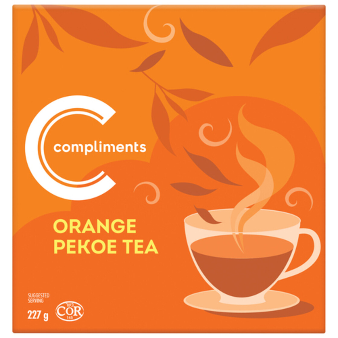 Compliments Tea Orange Pekoe 72 Tea Bags - Voilà Online Groceries & Offers
