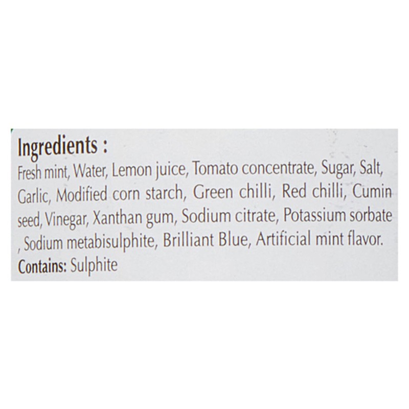National Chutney Sauce Fresh Mint 335 g - Voilà Online Groceries & Offers