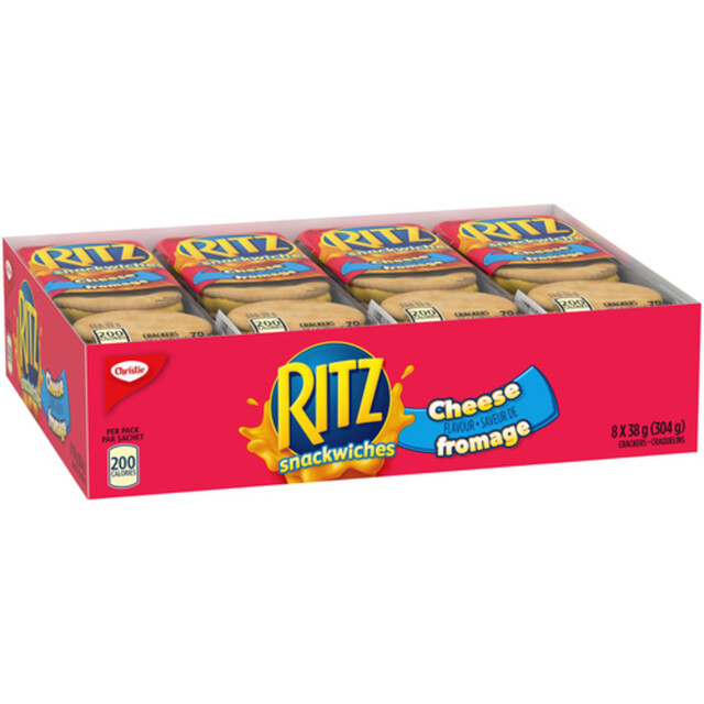 Christie Ritz Snackwiches Crackers Cheese 8 x 38 g - Voilà Online ...