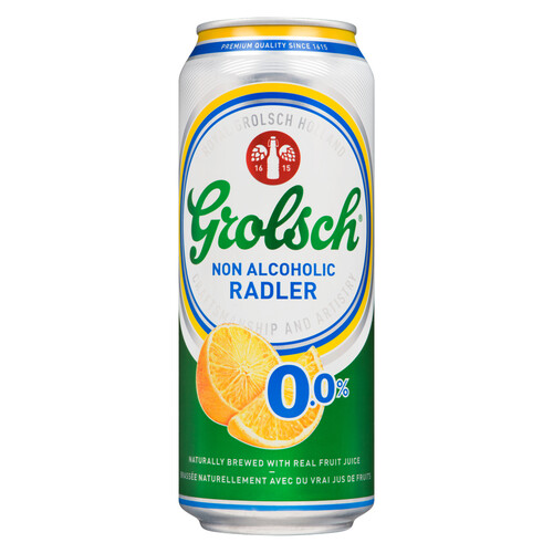 Grolsch Radler Non Alcoholic Beer 500 ml (can) - Voilà Online Groceries & Offers