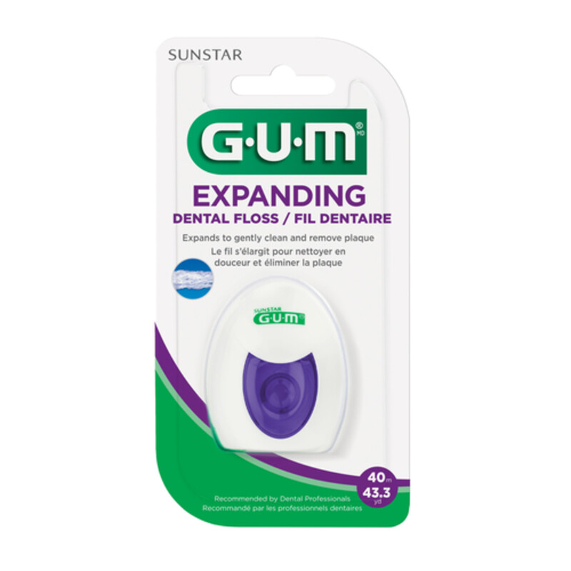 GUM Expanding Waxed Dental String Floss 40 m - Voilà Online Groceries ...