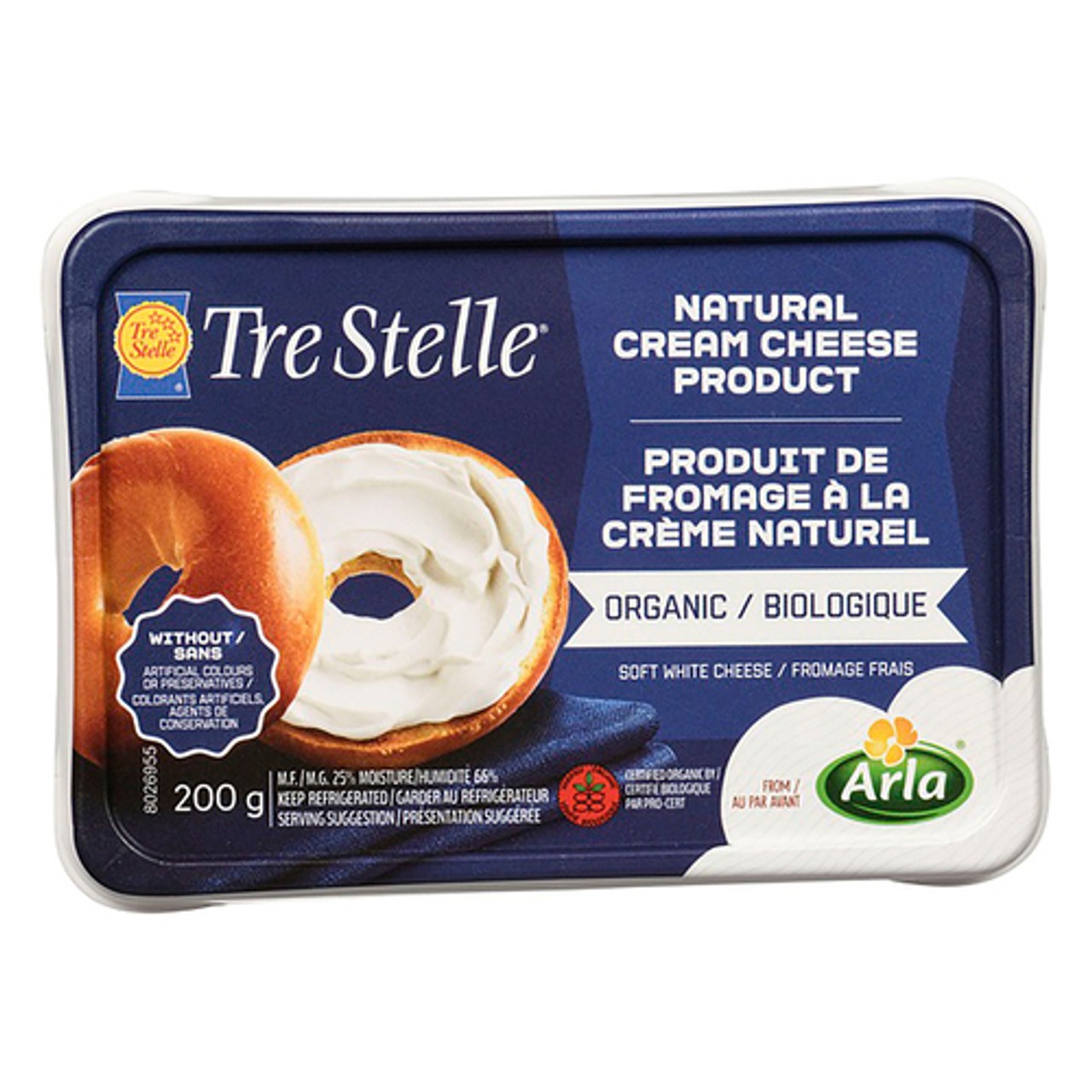Arla Tre Stelle Organic Cream Cheese 200 g - Voilà Online Groceries ...
