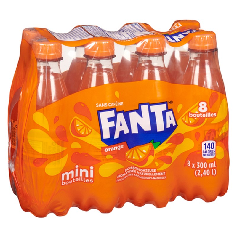 Fanta Soft Drink Orange 8 x 300 ml (bottles) - Voilà Online Groceries ...