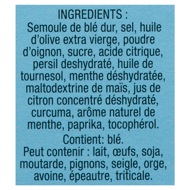 Tipiak Couscous Lemon Mint 250 g - Voilà Online Groceries & Offers