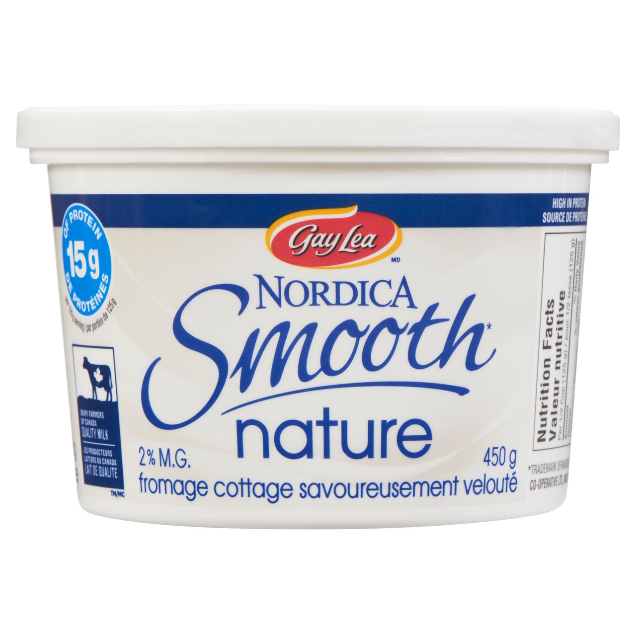 Gay Lea 2% Cottage Cheese Nordica Smooth Plain 450 g - Voilà Online ...