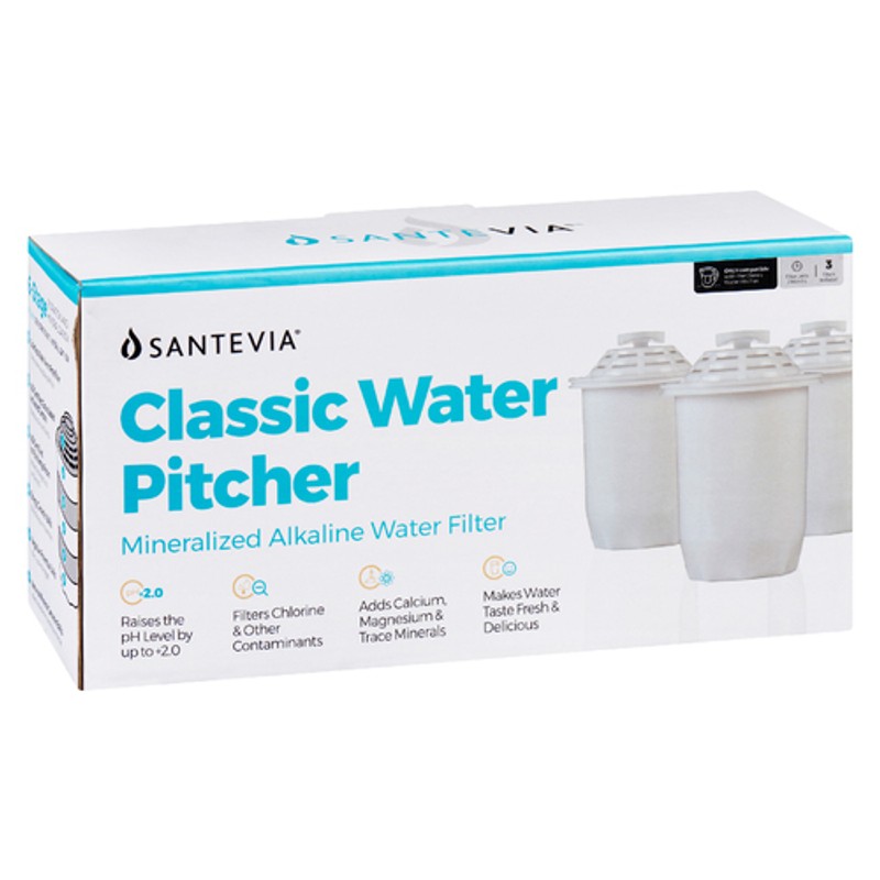 Santevia Water Pitcher Classic Filtration 3 EA - Voilà Online Groceries ...