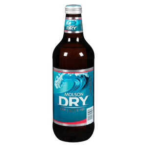 Molson Dry Beer 5.5% Alcohol 1.18 L (bottle) - Voilà Online Groceries ...