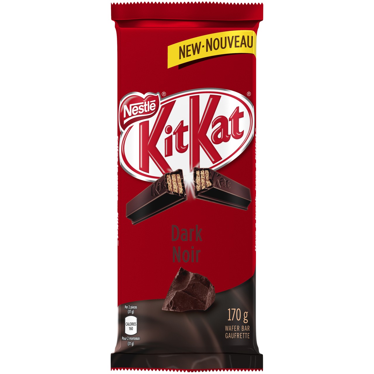 Kit Kat Chocolate Bar Dark Chocolate Tablet 170 g - Voilà Online ...