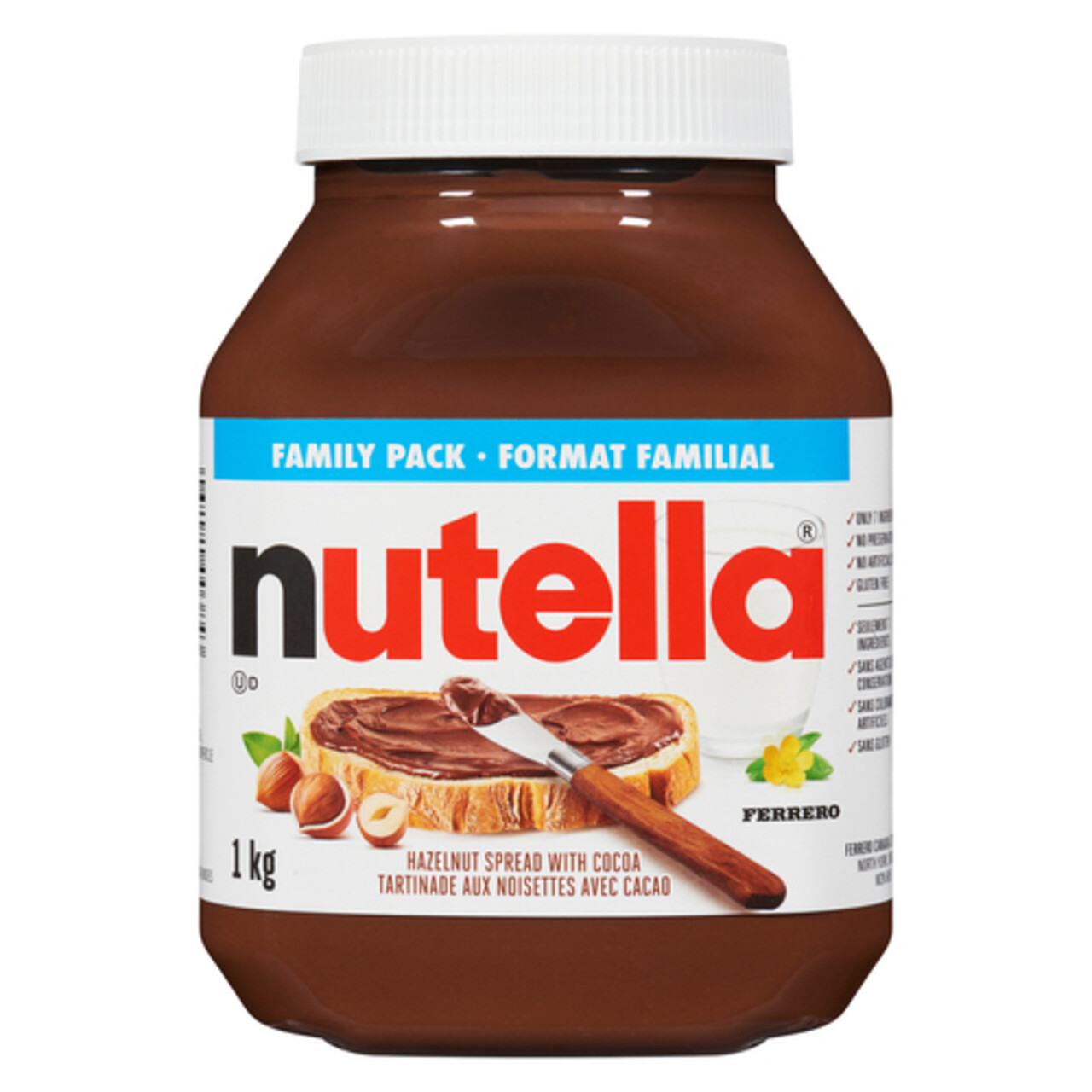 Nutella Spread Hazelnut 1 kg - Voilà Online Groceries & Offers