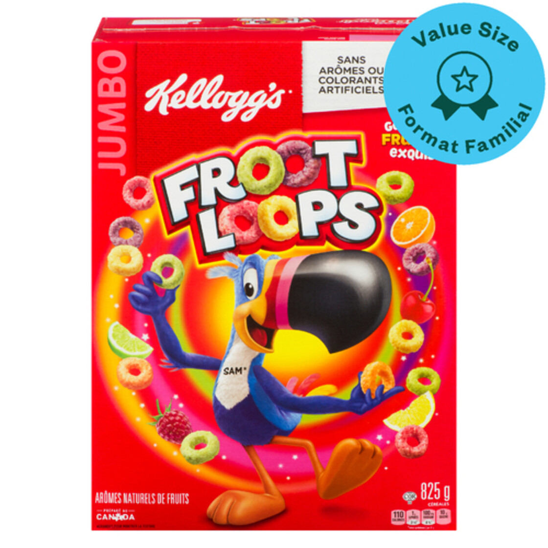 Kellogg's Froot Loops Cereal Value Pack 825 g - Voilà Online Groceries ...