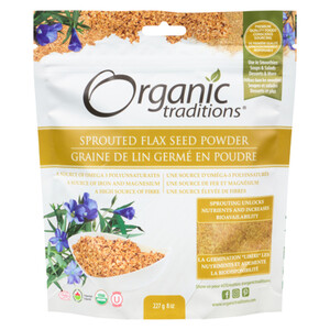 Organic Traditions Sprouted Flax Seed Powder 227 g - Voilà Online ...