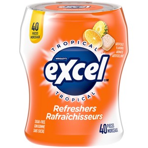 Excel Refreshers Sugar-Free Gum Tropical 40 Pieces - Voilà Online ...