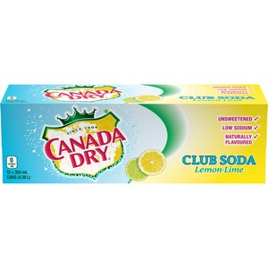 Canada Dry Club Soda Lemon-Lime 12 x 355 ml (cans) - Voilà Online ...