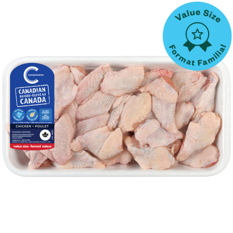 Compliments Chicken Wings Value Size - Voilà Online Groceries & Offers