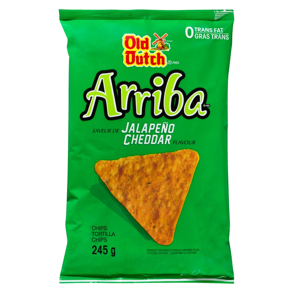 Old Dutch Arriba Tortilla Chips Jalapeño Cheddar 245 g - Voilà Online ...