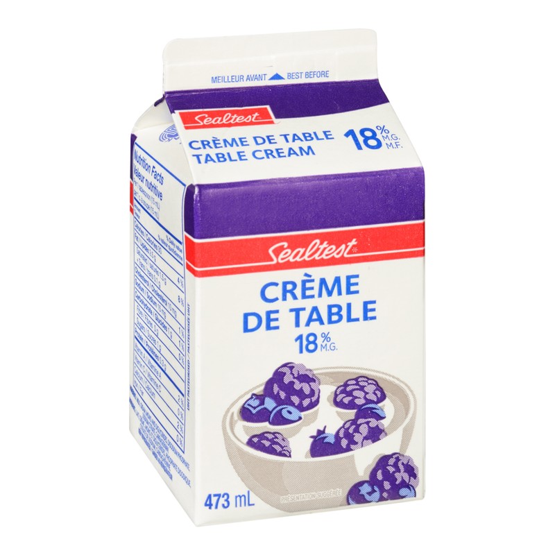 Sealtest 18% Table Cream 473 ml - Voilà Online Groceries & Offers
