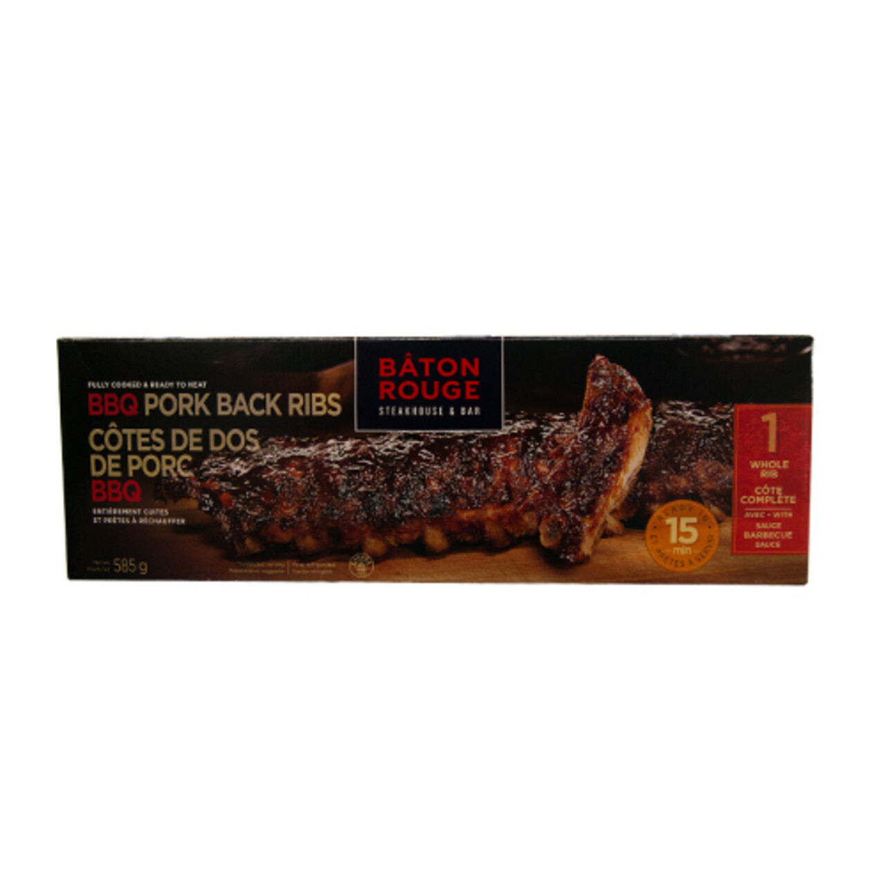 Baton Rouge Pork Back Ribs BBQ 585 g - Voilà Online Groceries & Offers