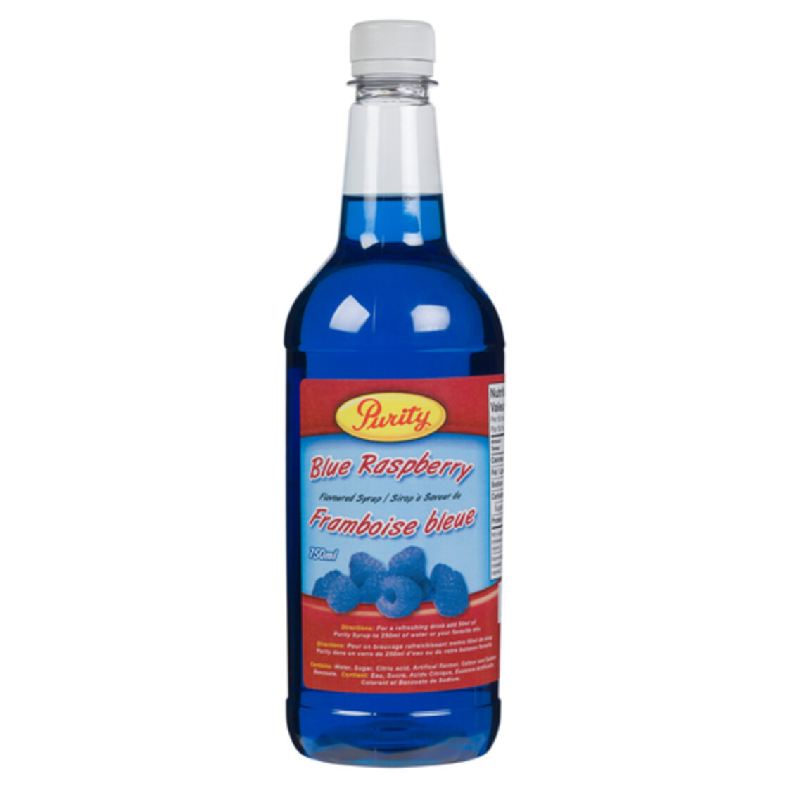 Purity Syrup Blue Raspberry 750 ml (bottle) - Voilà Online Groceries ...