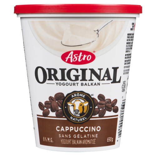 Astro 6% Yogurt Original Cappuccino 650 g - Voilà Online Groceries & Offers