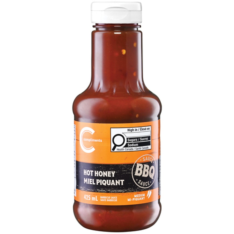 Compliments BBQ Sauce Hot Honey 425 ml - Voilà Online Groceries & Offers