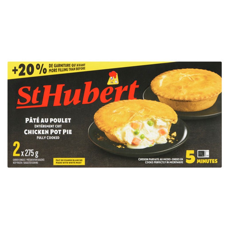 St Hubert Chicken Pot Pie 2 x 275 g - Voilà Online Groceries & Offers