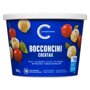 Compliments Soft Fresh Cheese Bocconcini Cocktail 200 g - Voilà Online ...