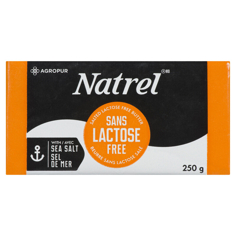 Natrel Lactose-Free Butter Salted 250 g - Voilà Online Groceries & Offers