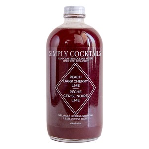 Simply Cocktails Non Alcoholic Mixer Cherry Peach Lime 480 ml (bottle ...