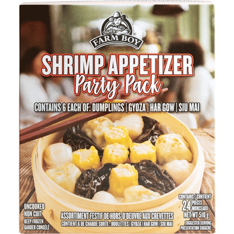 Farm Boy Frozen Shrimp Party Pack Dim Sum 510 g - Voilà Online ...