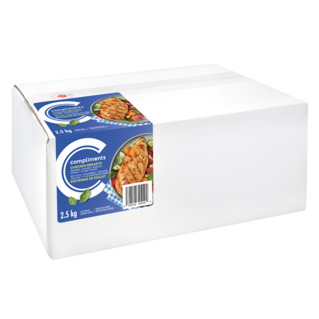 Compliments Frozen Chicken Breasts Seasoned Boneless Skinless 2.5 kg ...