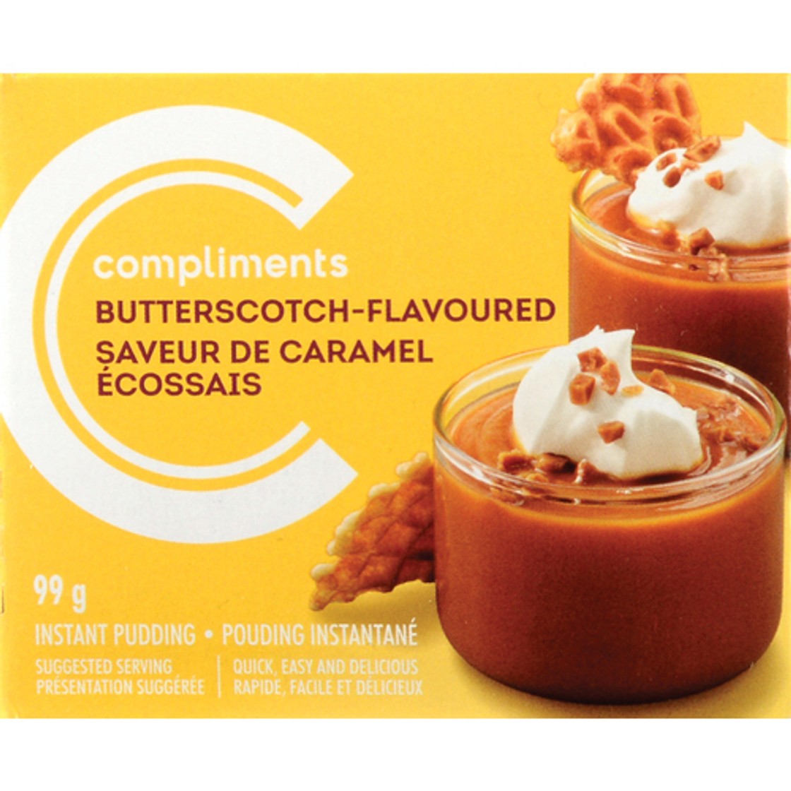 Compliments Instant Pudding Butterscotch 99 g - Voilà Online Groceries ...