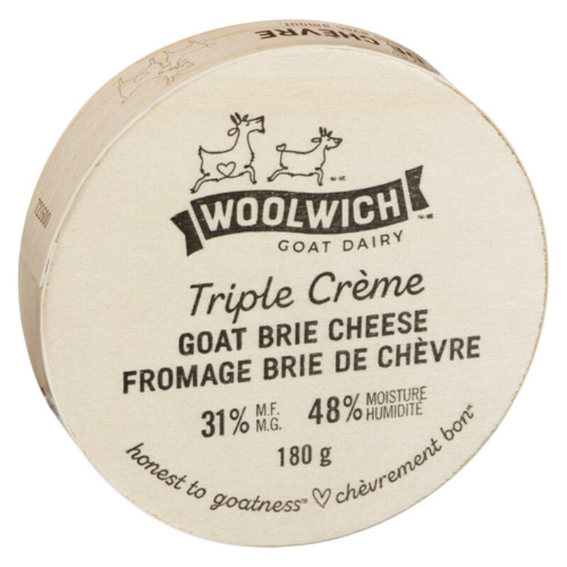 Woolwich Dairy Goat Brie Cheese Triple Cream 180 g - Voilà Online ...
