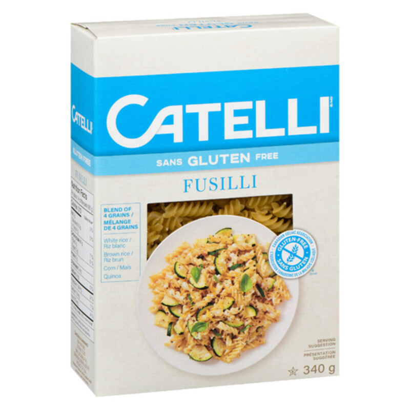 Catelli Gluten-Free Pasta Fusilli 340 g - Voilà Online Groceries & Offers