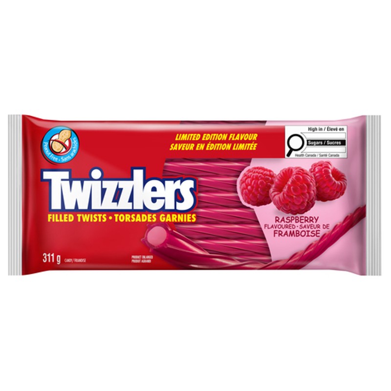 Twizzlers Candy Filled Twist Raspberry 311 g - Voilà Online Groceries ...