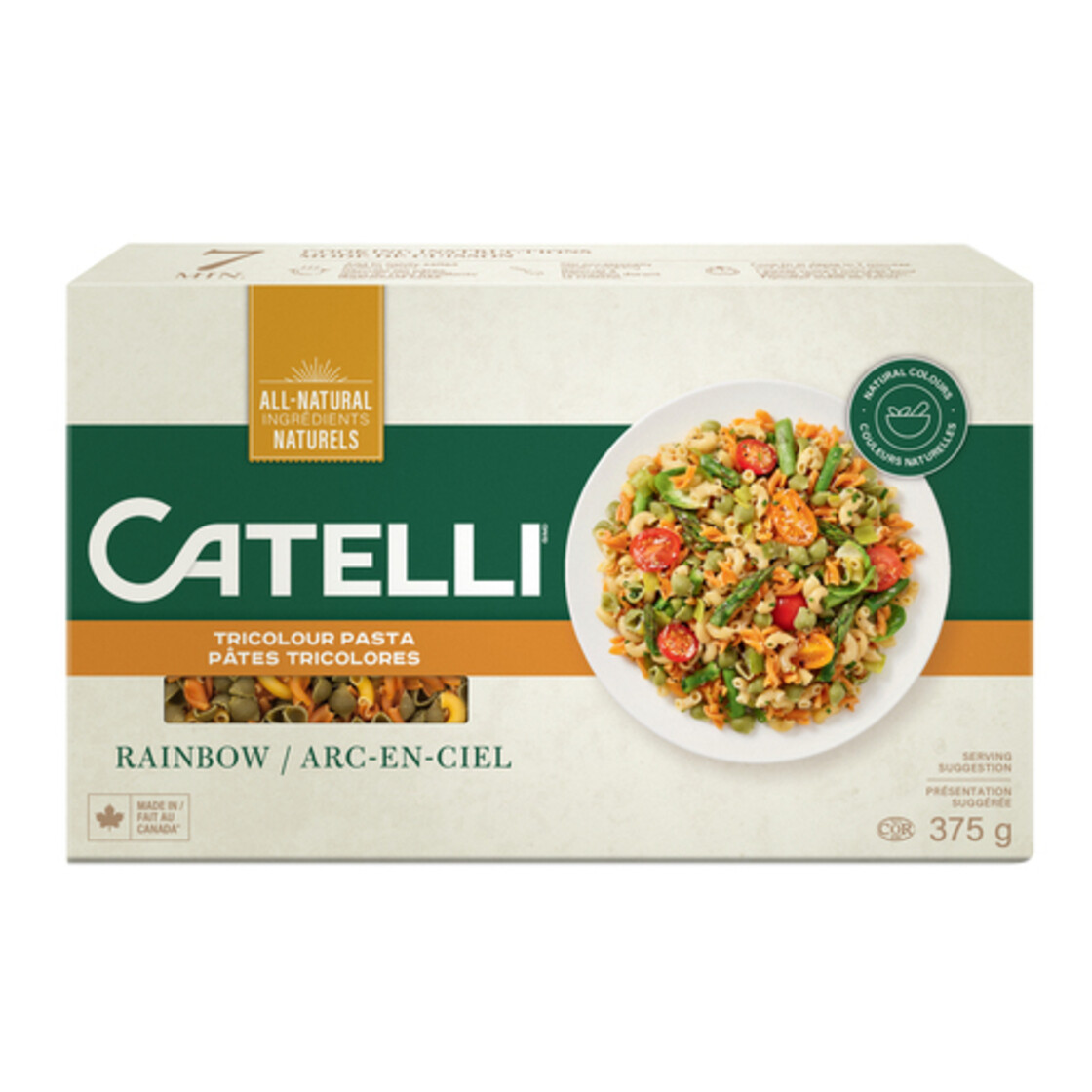 Catelli Pasta Tricolour Rainbow 375 g - Voilà Online Groceries & Offers