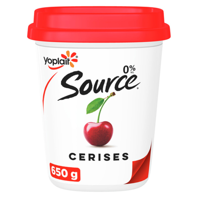 Yoplait Source 0% Yogurt Cherry 650 g - Voilà Online Groceries & Offers