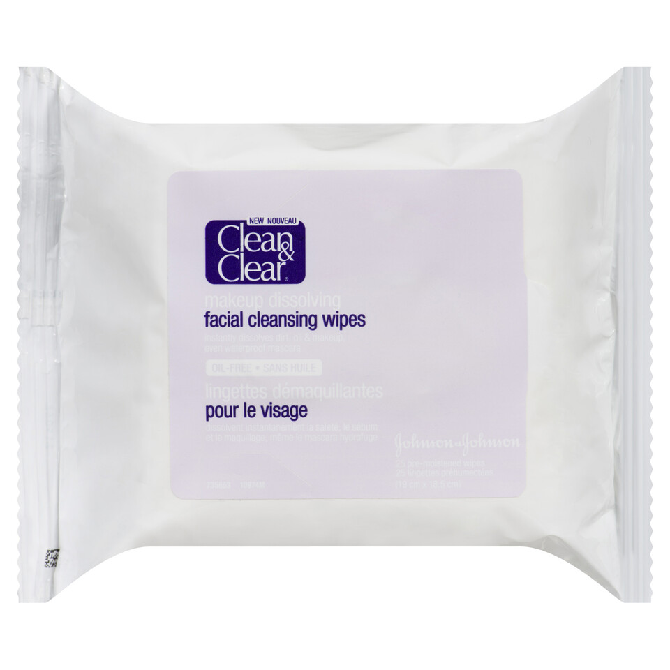 Clean & Clear Facial Cleansing All-In-One Wipes 25 Sheets - Voilà ...