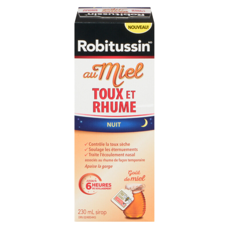 Robitussin Nighttime Cough & Cold Honey 230 ml - Voilà Online Groceries ...