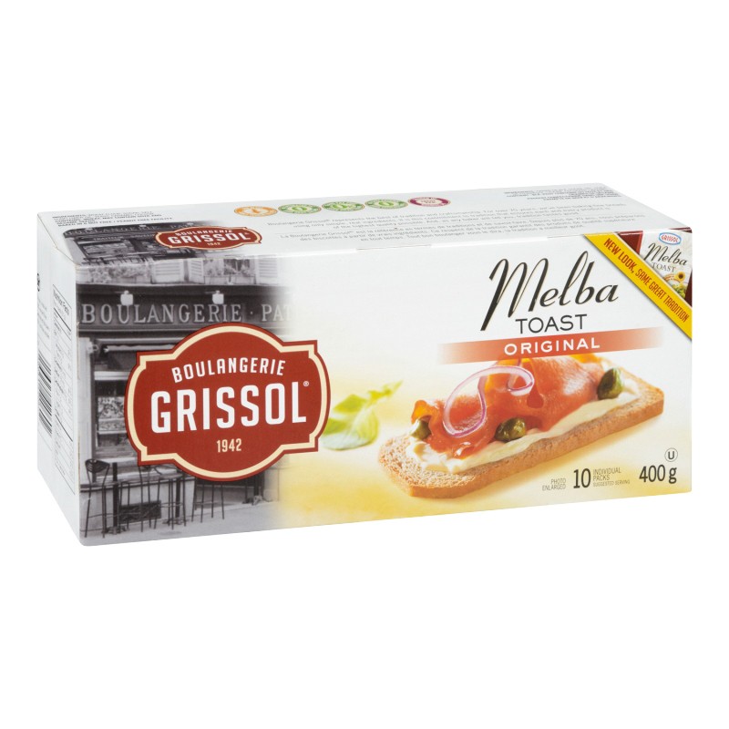 Grissol Melba Toast Original Plain 400 g - Voilà Online Groceries & Offers