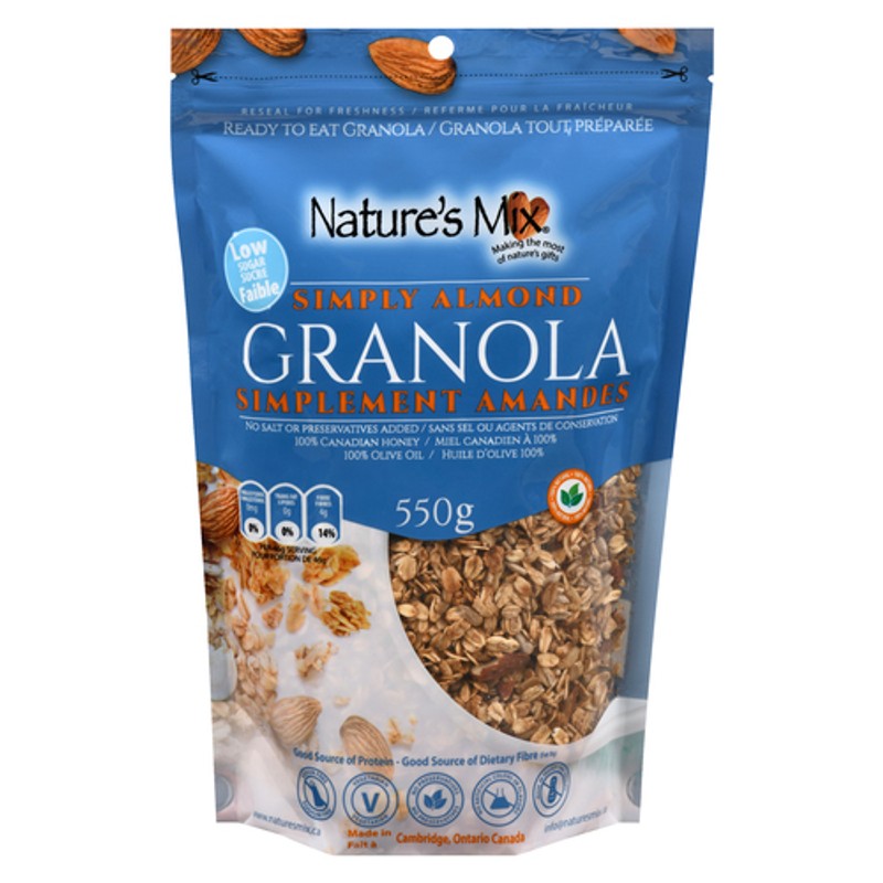 Nature's Mix Granola Simply Almond 550 g - Voilà Online Groceries & Offers