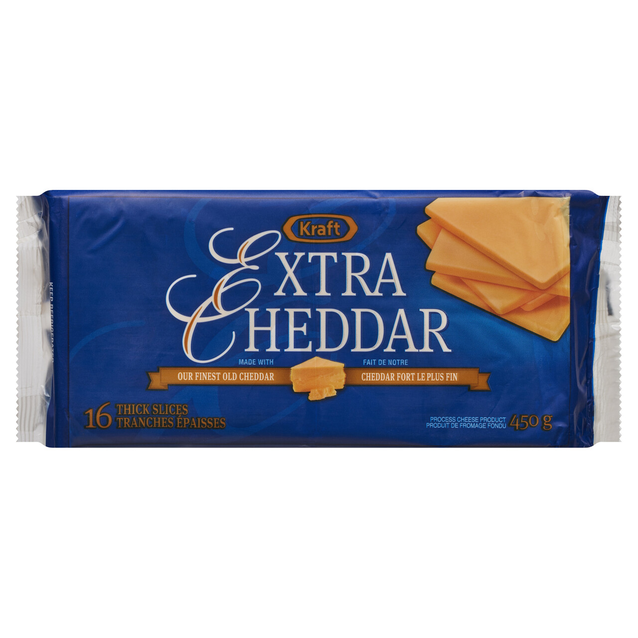 Kraft Thick Sliced Cheese Extra Cheddar 16 Slices 450 g - Voilà Online ...